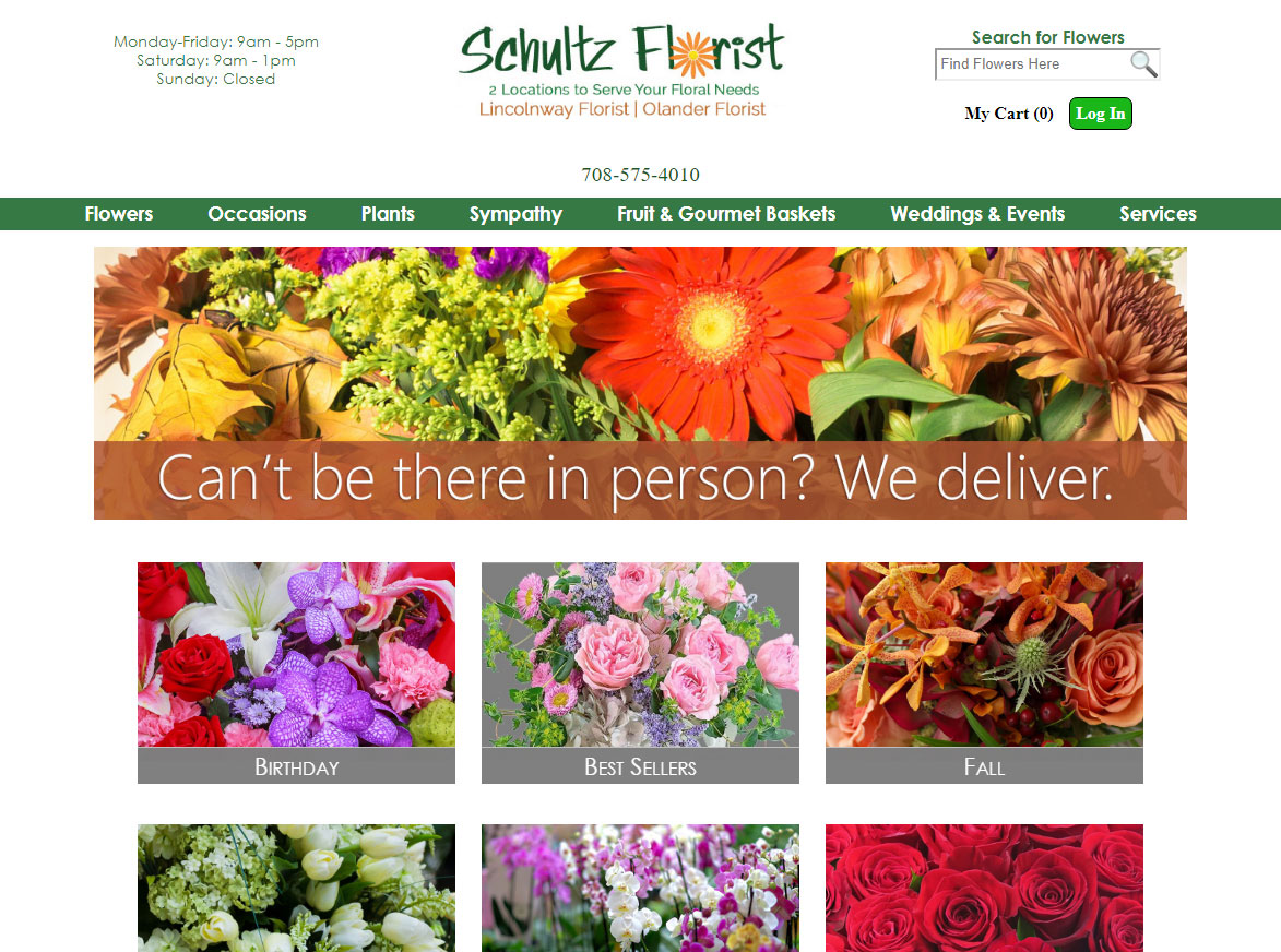 Florist eCommerce Website Design Portfolio : Custom Florist Website Design